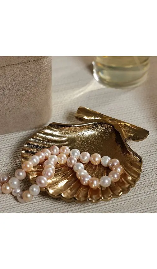The Favorites Sanibel Shell Tray In Metallic