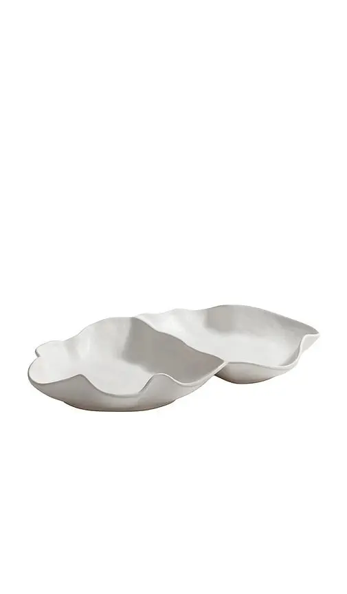 THE FAVORITES Alfresco Ceramic Sectional Serving Bowl In White - N,a