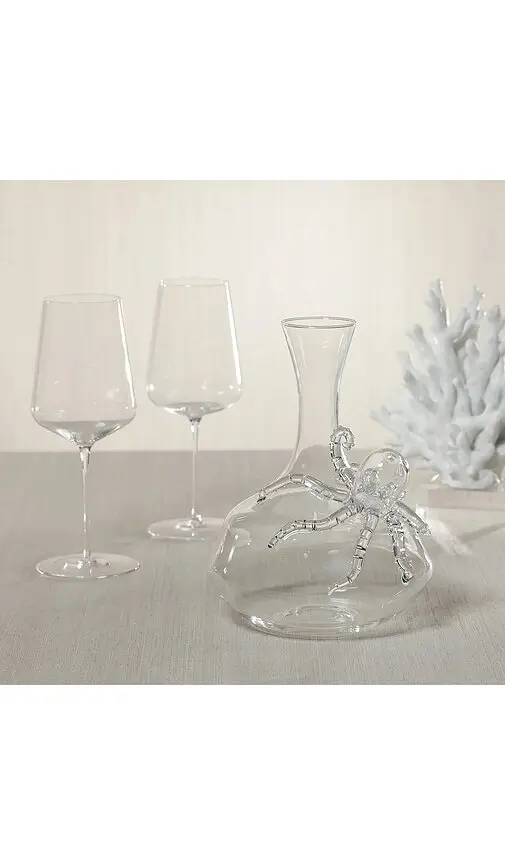The Favorites Octopus Wine Decanter In Neutral