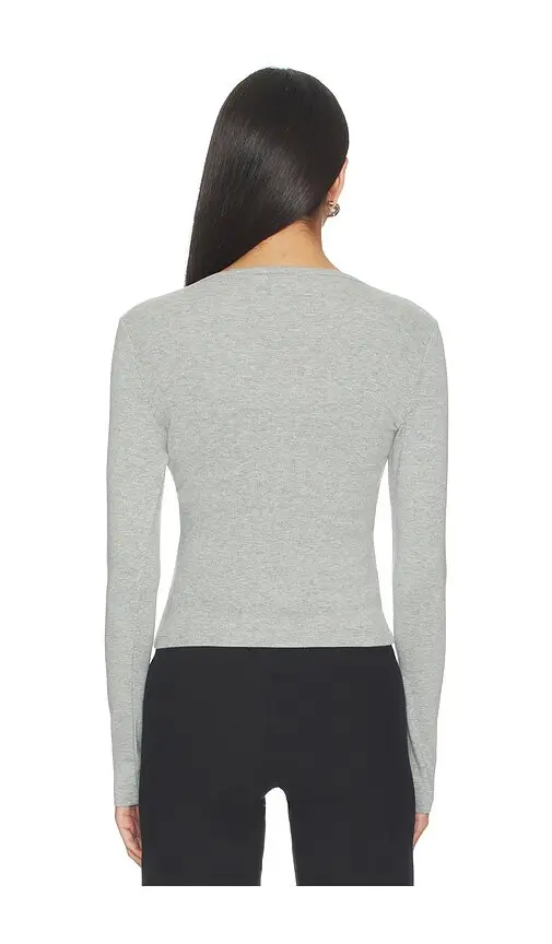 Donni. The Baby Rib Criss Cross Long Sleeve