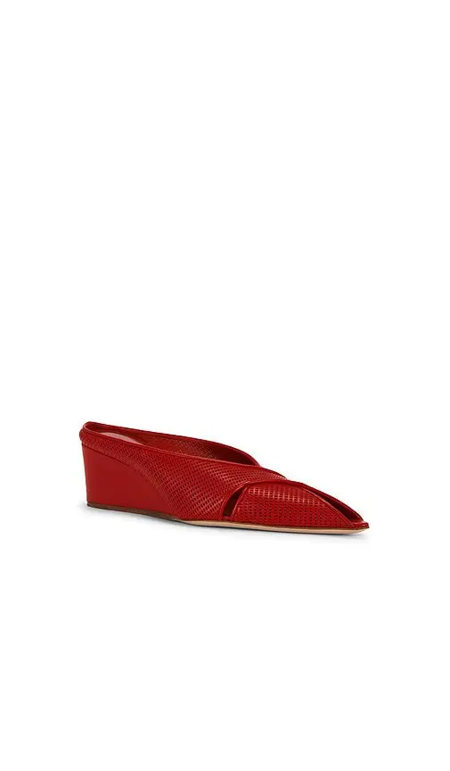 LUCASHEVA Angel Mule Pump Wedge Heel