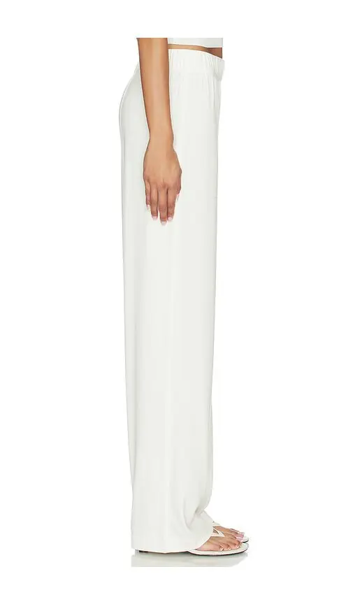 Eterne Ribbed Knit Lounge Pant - Cream