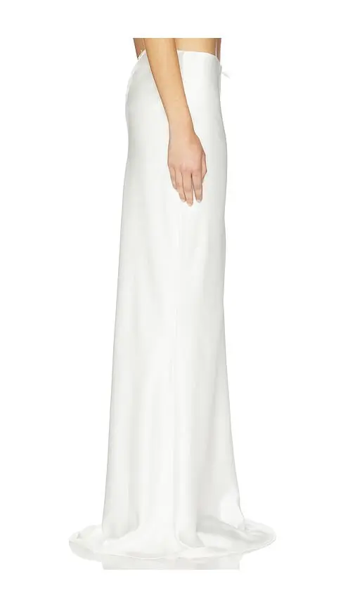 BANANHOT Nona Satin Maxi Skirt