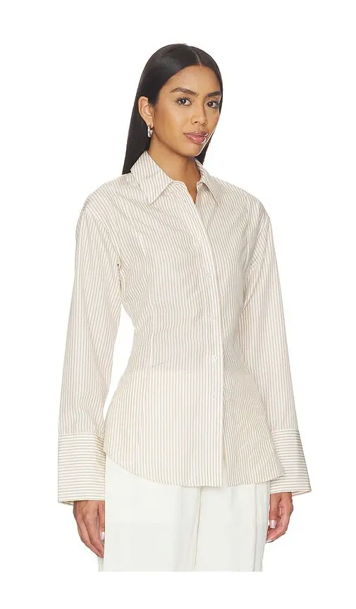 EAVES Tilda Striped Lyocell Shirt