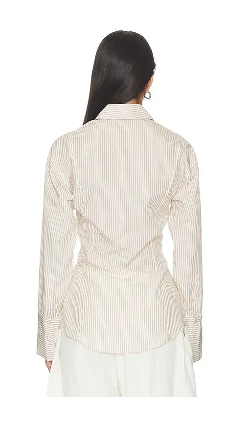 EAVES Tilda Striped Lyocell Shirt