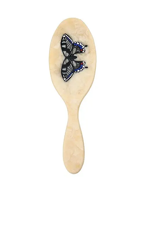 SOLAR ECLIPSE Hand-painted Swallowtail Amazing Hair Day Brush - N,a