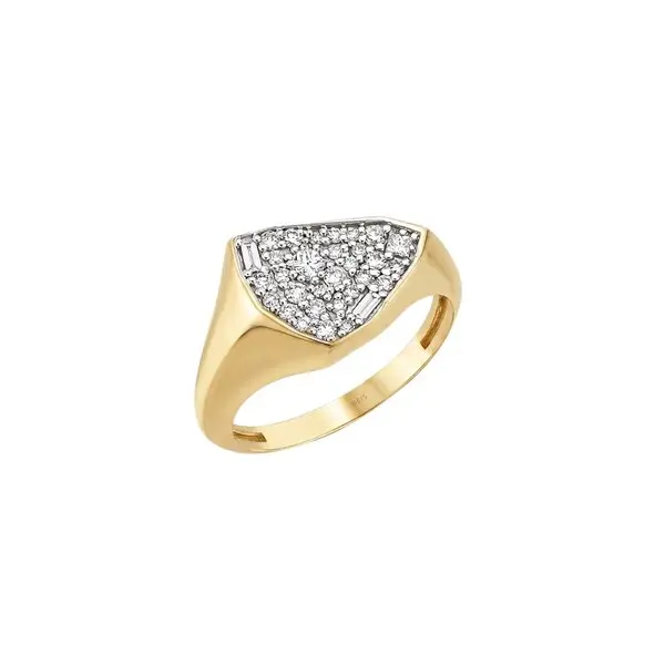 REIS JEWELLERY 14k Yellow Diamond Gravel Ring - Gold