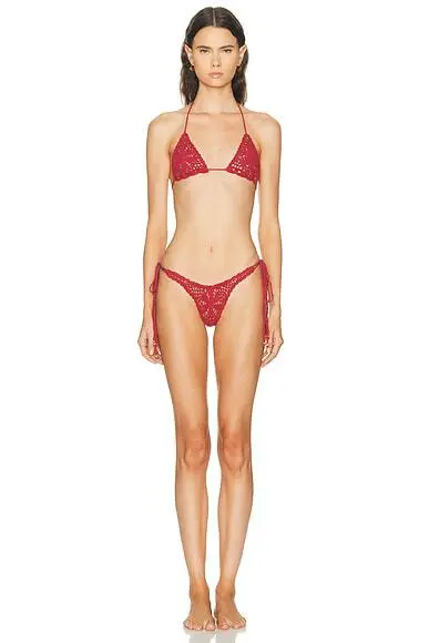 Akoia Swim Surya Bikini Set - Ruby