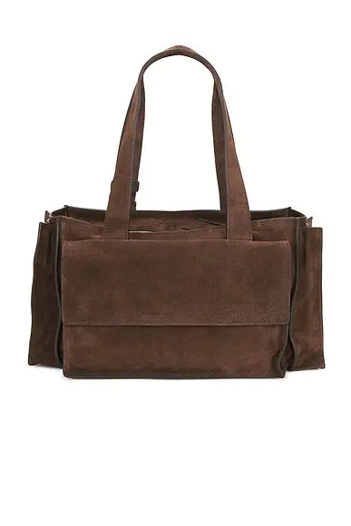 Miu Miu Camoscio Suede Leather Handbag - Moro