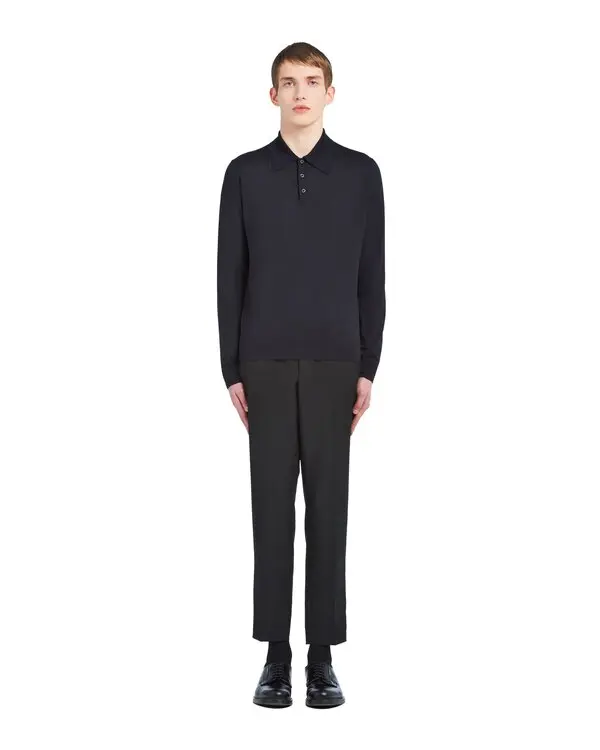 Prada Worsted Wool Polo Shirt