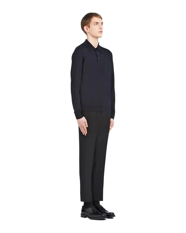 Prada Worsted Wool Polo Shirt