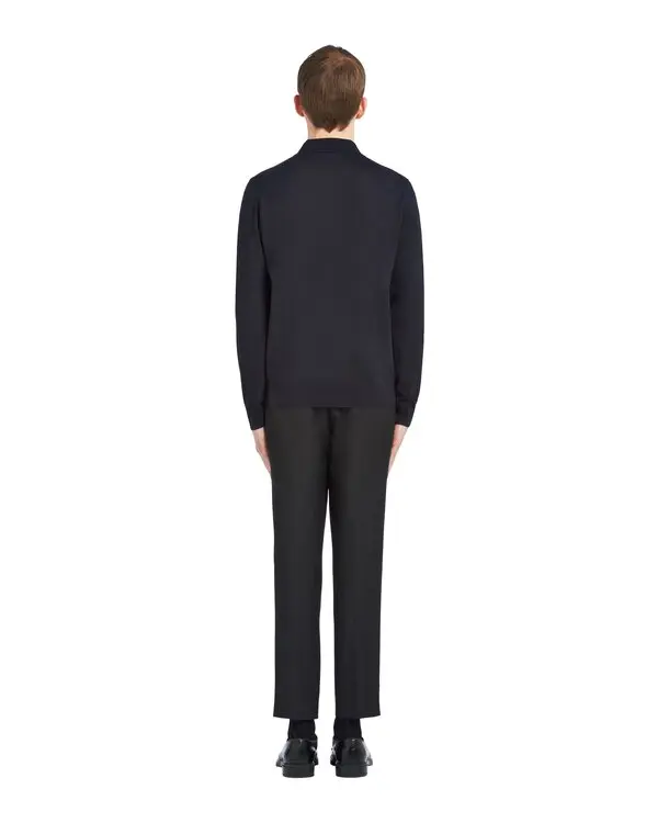 Prada Worsted Wool Polo Shirt