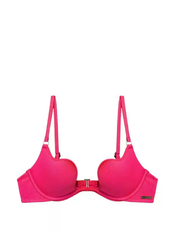 FLEUR DU MAL Seduce U-plunge Bikini Top - Pink
