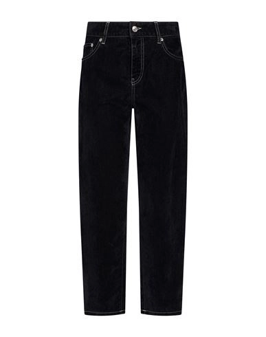 DEPARTMENT 5 Velvet High Waisted Straight Leg Pants - Blue