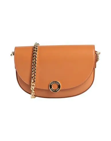 Burberry Calfskin Leather Saddle Bag - Camel