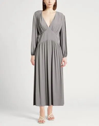 SEMICOUTURE Midi Dress In Acetate And Silk