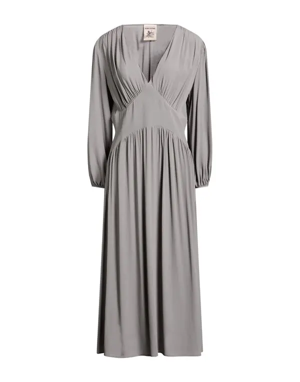 SEMICOUTURE Midi Dress In Acetate And Silk