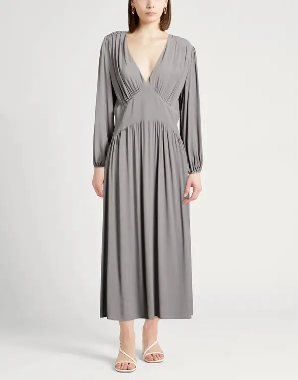 SEMICOUTURE Midi Dress In Acetate And Silk