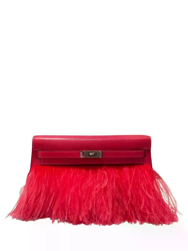 Hermès Kelly Elan Folie Ostrich-feather Shoulder Bag