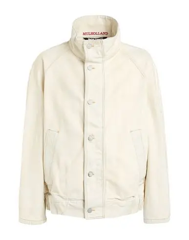 Palm Angels Cotton Gabardine Jacket With Leather Trim