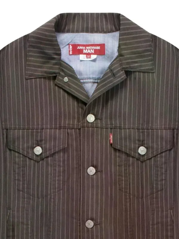 Junya Watanabe Pinstripe Elbow-patch Jacket