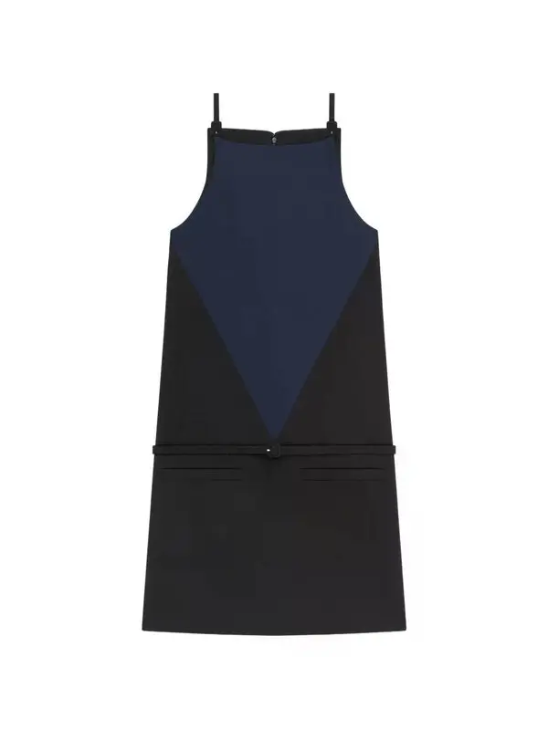 COURREGES Buckle-detail Mini Dress - Black