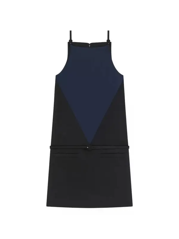 COURREGES Buckle-detail Mini Dress - Black