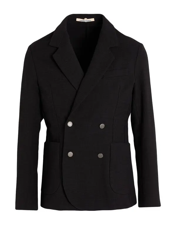 MESSAGERIE Patrizio Piscaglia Blazer Size Cotton, Polyester, Linen