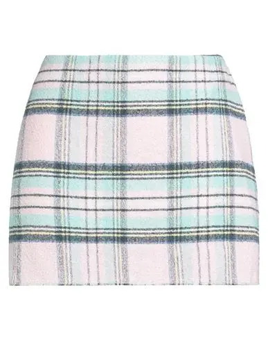 JUCCA Tartan Pattern Bouclé Mini Skirt
