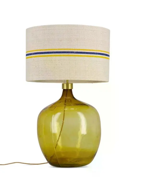 PAULA Striped Lampshade - Brown