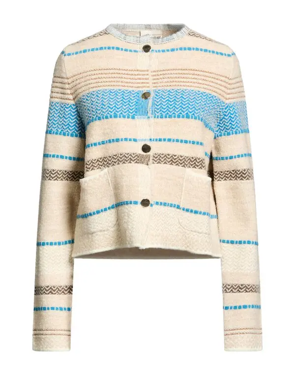 SEMICOUTURE Multicolor Striped Knit Cardigan