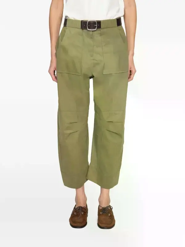 Sea Pleated-knee Cargo Pants