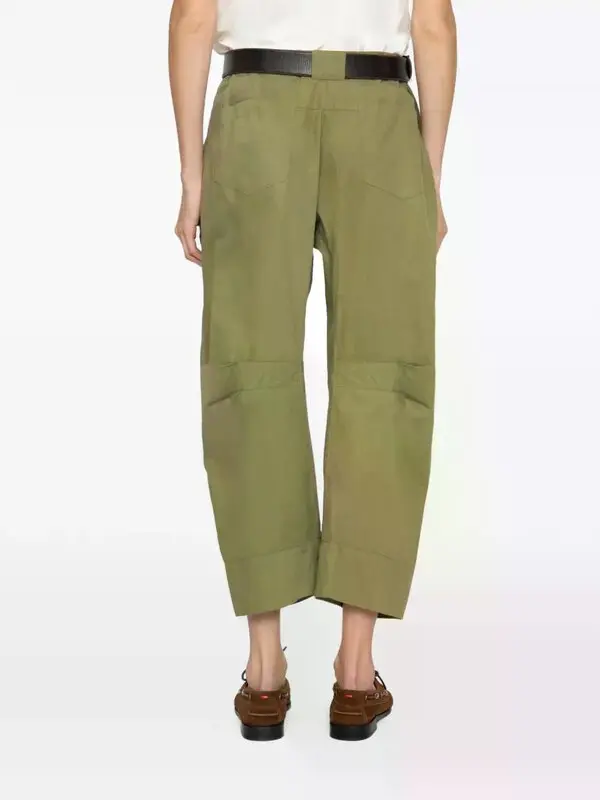 Sea Pleated-knee Cargo Pants