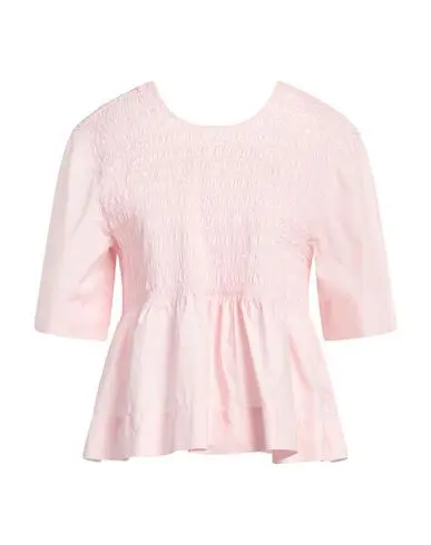 GANNI Organic Cotton Peplum Top