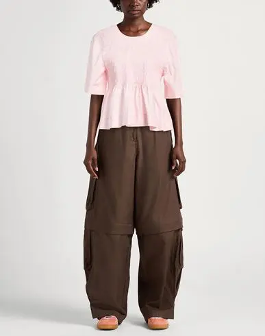GANNI Organic Cotton Peplum Top