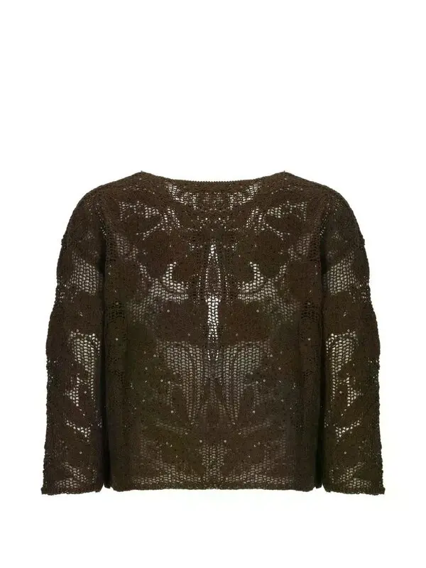 KANGRA Embellished Embroidered Cardigan