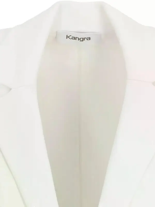 KANGRA Single-breasted Notched-lapel Blazer - White