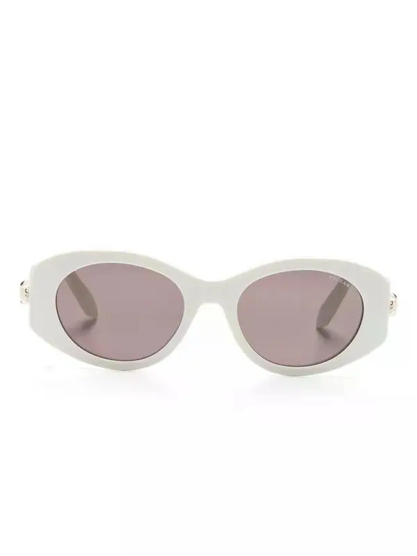 BVLGARI Serpenti Oval-frame Sunglasses - White