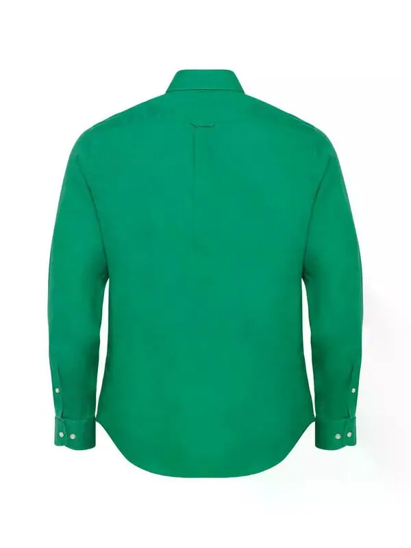 LOJA DAS MEIAS Button-down Long-sleeve Shirt - Green