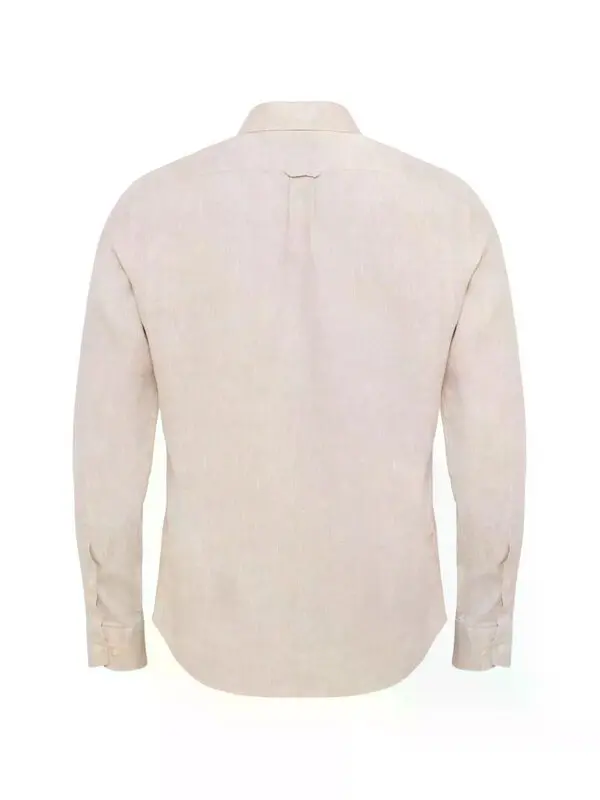 LOJA DAS MEIAS Button-down Collar Long-sleeve Shirt - Neutrals