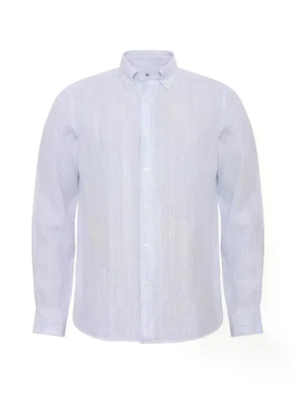 LOJA DAS MEIAS Vertical-stripe Button-down Shirt