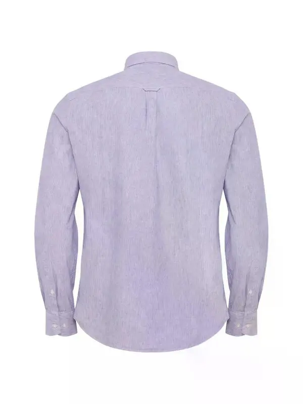 LOJA DAS MEIAS Button-down-collar Striped Shirt