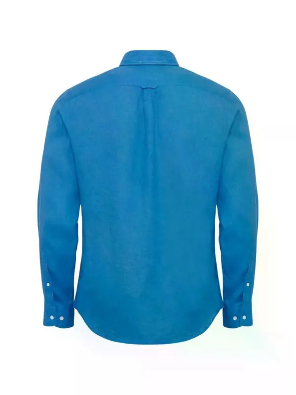 LOJA DAS MEIAS Button-down Collar Shirt - Blue
