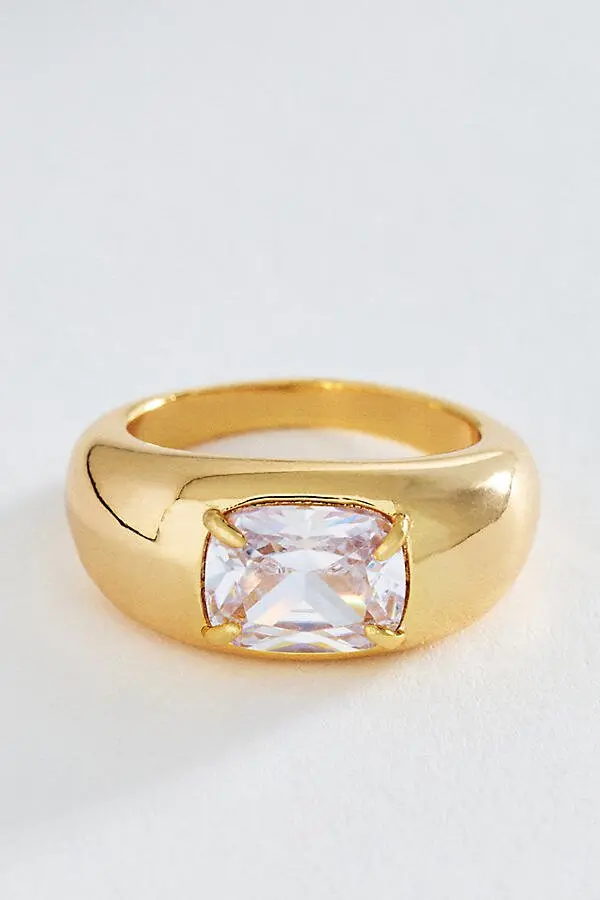 Anthropologie Rectangular Stone Ring
