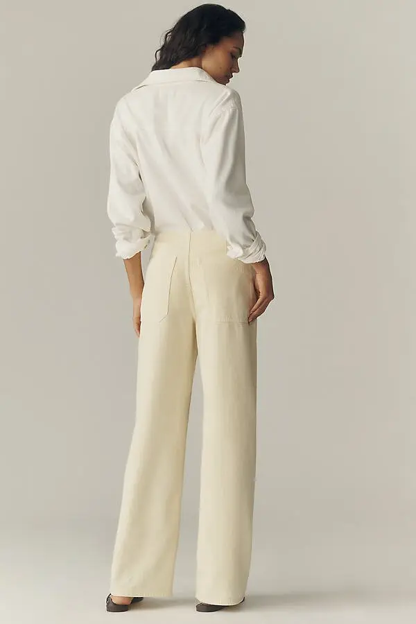 DL1961 Sienna Aura Drawstring Low-slung Wide-leg Jeans - Prosecco