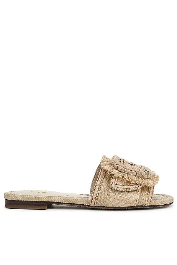 Sam Edelman Bambi Raffia Slides - Ivory