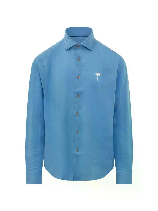 Palm Angels Logo-embroidered Regular Shirt