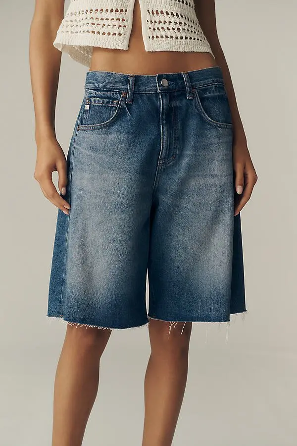 Ag Hattie Cotton Denim Shorts