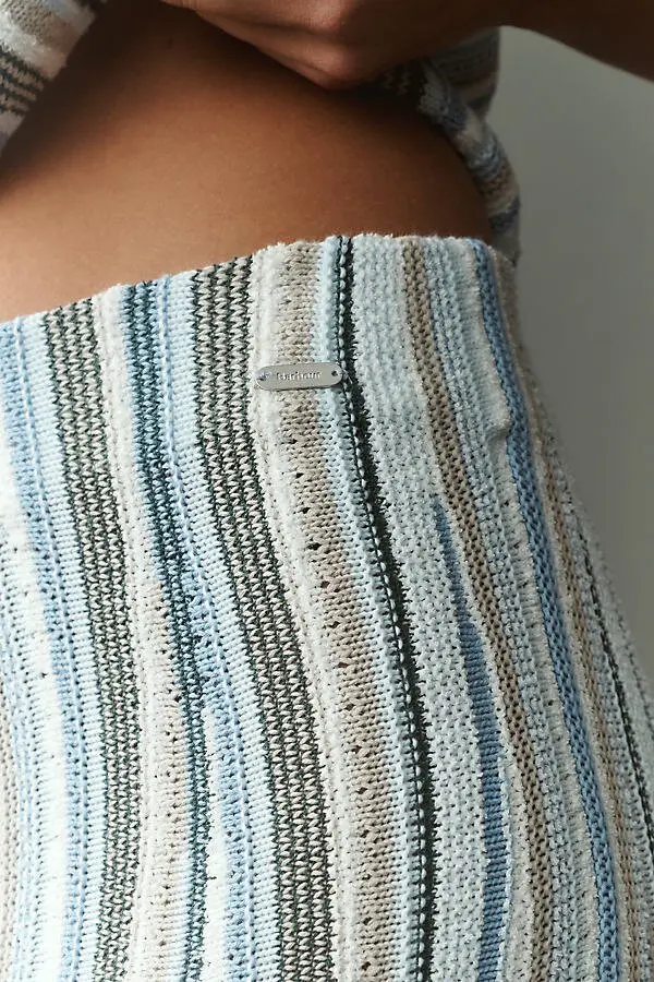 Barbour Josie Knit Maxi Skirt - Blue Stripe