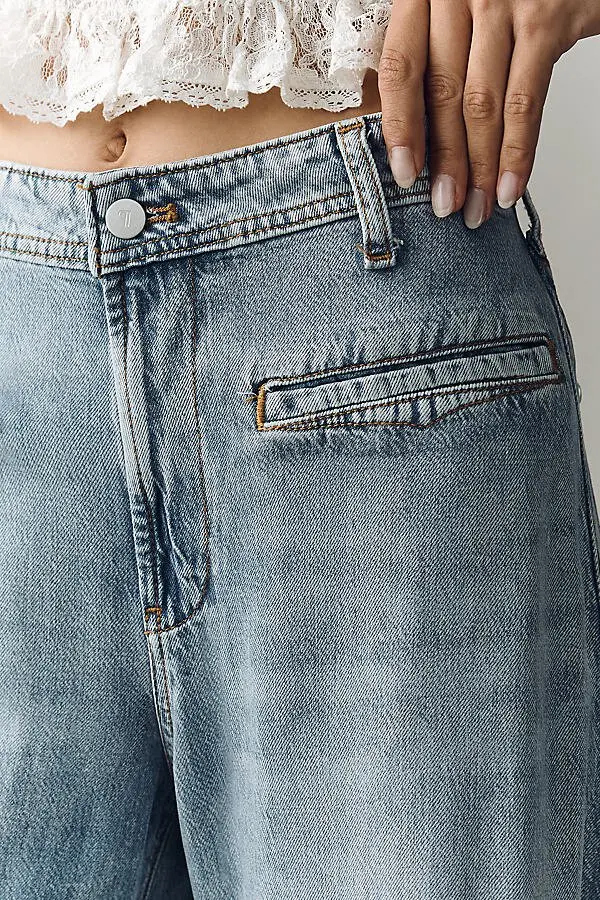 PILCRO Mid-rise Wide-leg Jeans